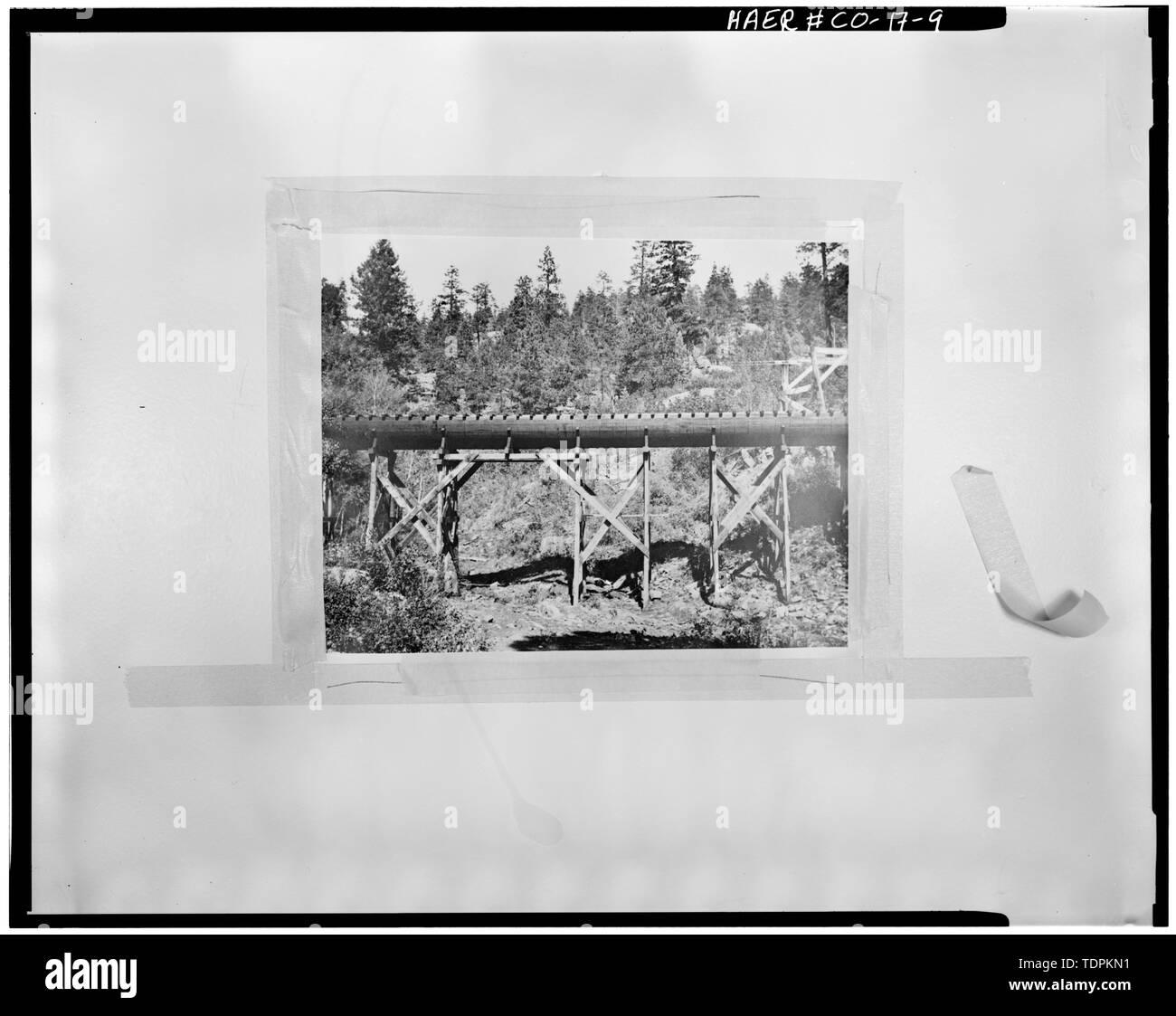 -September 1928 (2 1-4 X 2 1-4' negative) VIEW OF RECONSTRUCTED FLUME ...