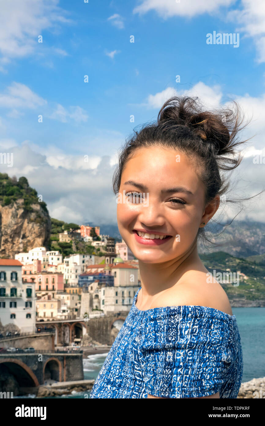 Mediterranean woman water hi-res stock photography and images - Alamy