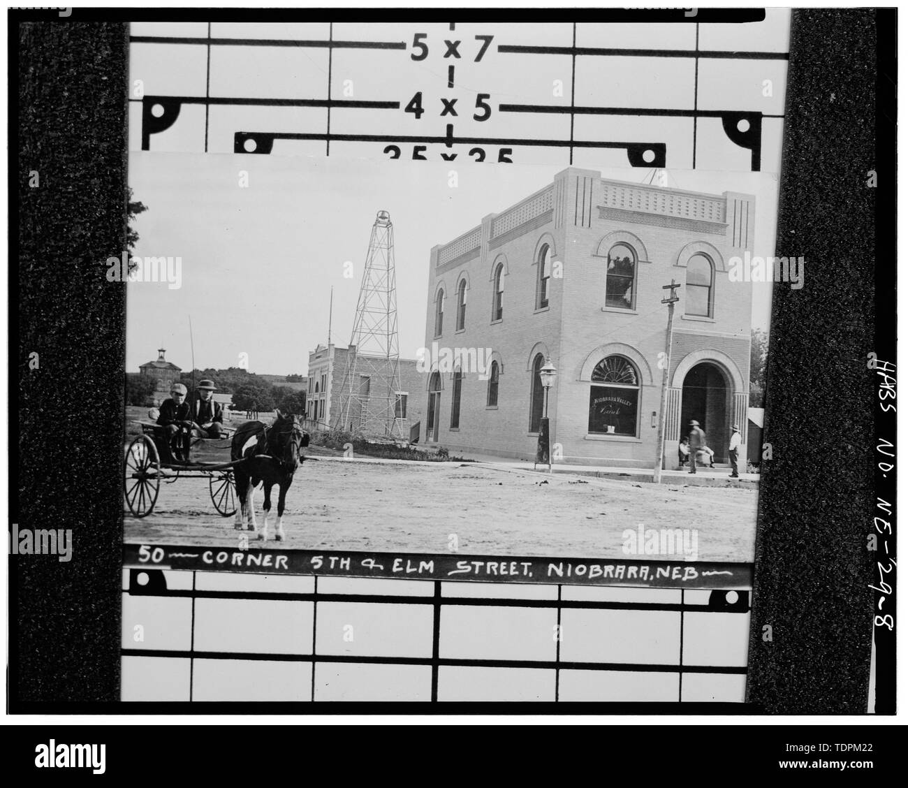 Photocopy of the bank building before construction of the Palen Block ...