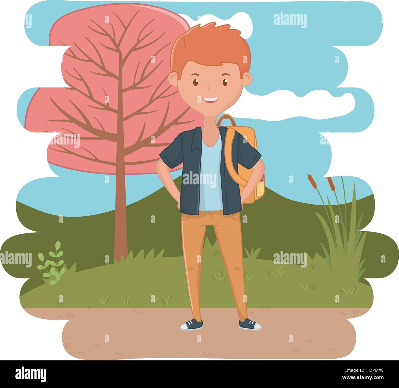 Boy cartoon design, School education learning knowledge study and class ...