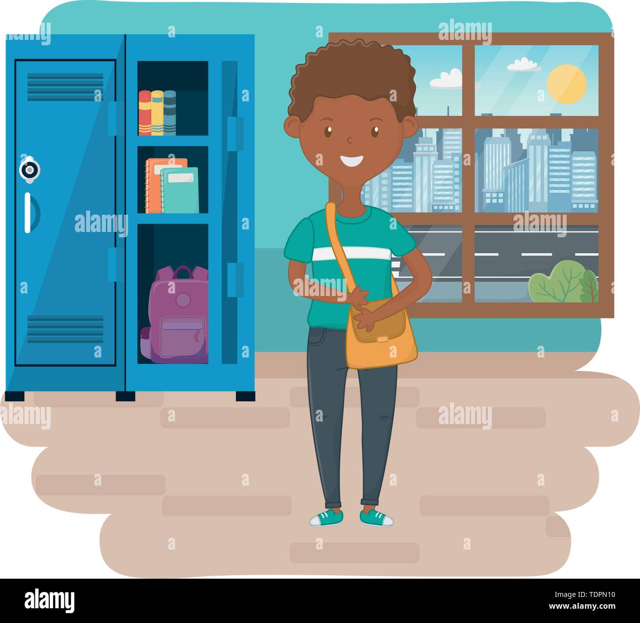 Boy cartoon design, School education learning knowledge study and class ...