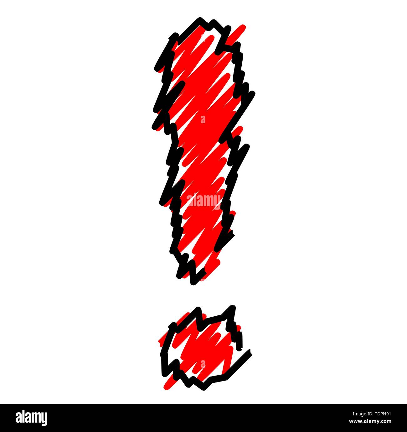 red attention symbol. communication concept Stock Vector Image & Art ...