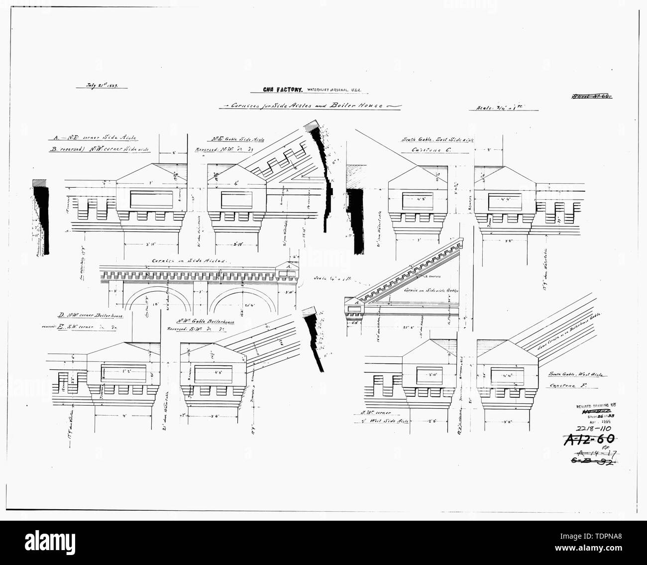 Photograph of line drawing in possession of the Engineering Division of ...