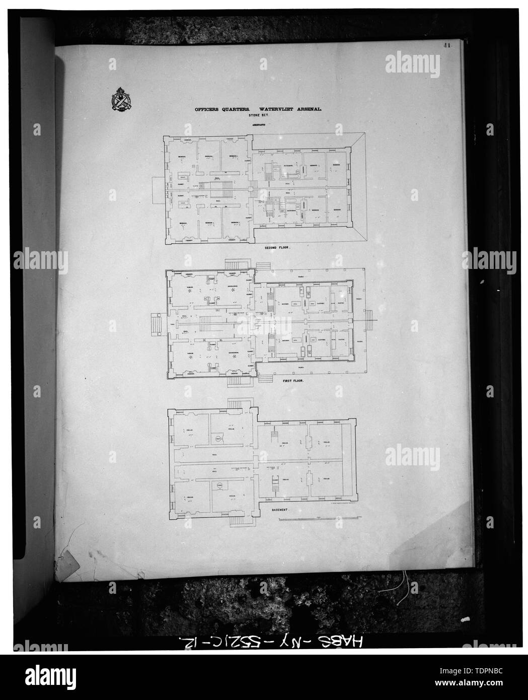 Photograph of line drawing in possession of the Watervliet Arsenal ...