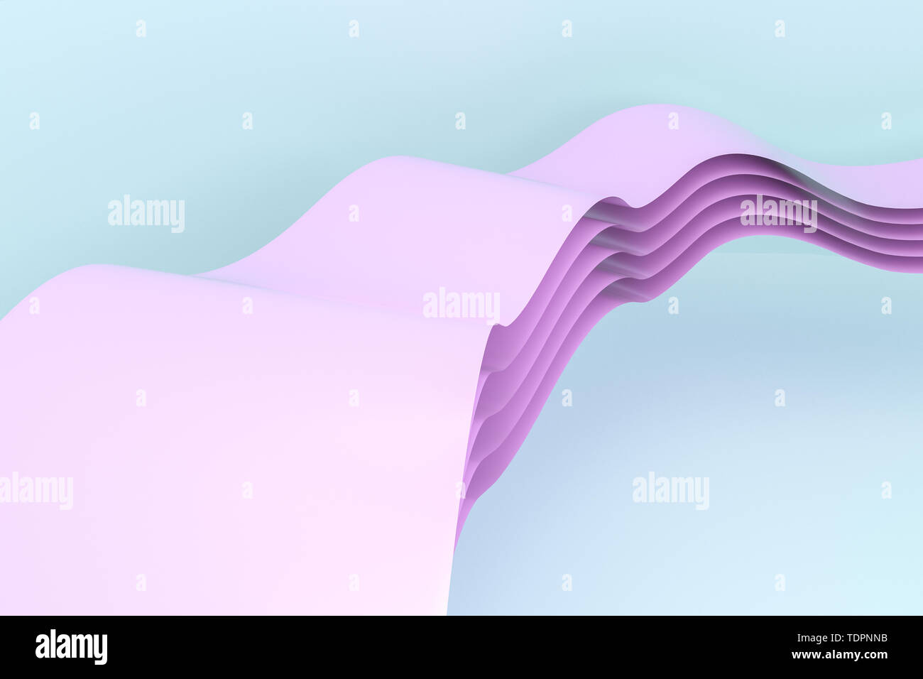 Three-dimensional rendering, pink gradient curved background Stock ...