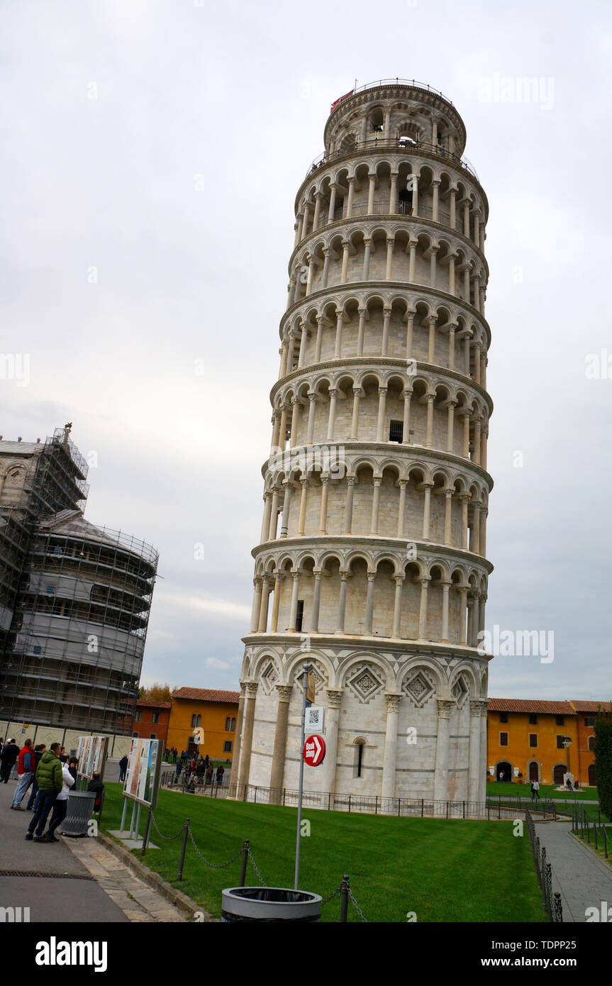 The Leaning Tower of Pisa, Rome, Italy, 17 November 2013 Stock Photo ...