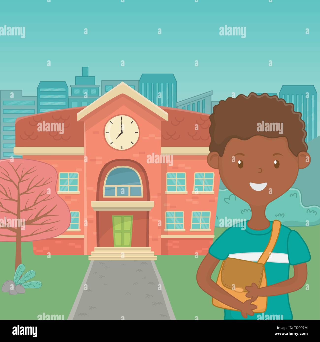 Boy cartoon design, School education learning knowledge study and class ...