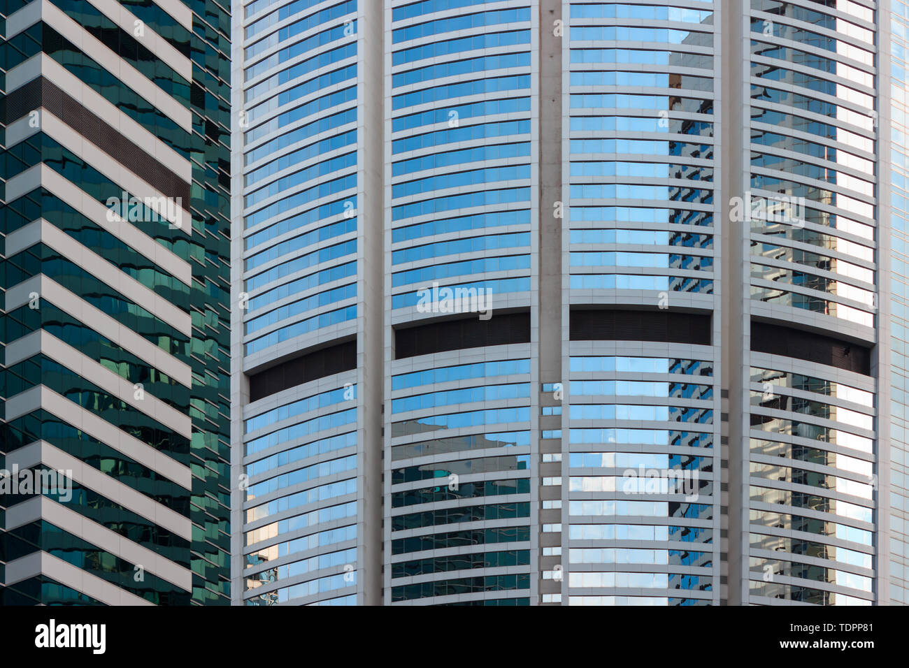 The glass curtain wall of the building Stock Photo - Alamy
