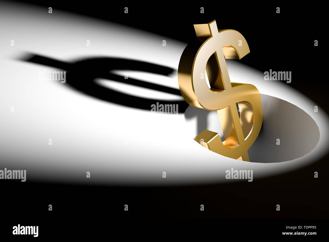3d illustration currency sign of dollar Stock Photo - Alamy