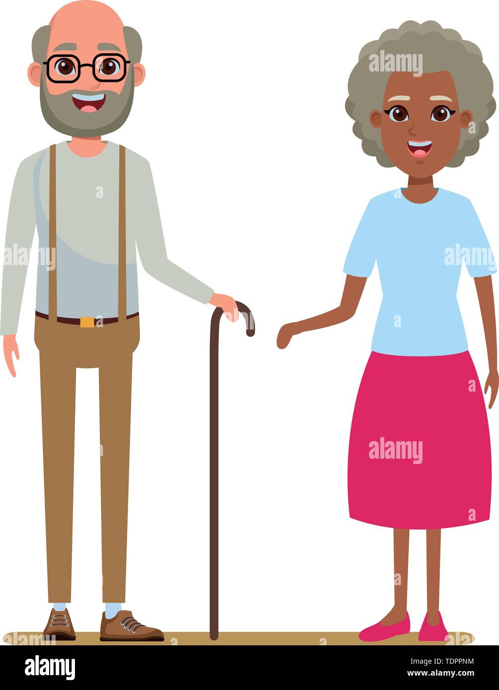 elderly people avatar cartoon character Stock Vector Image & Art - Alamy