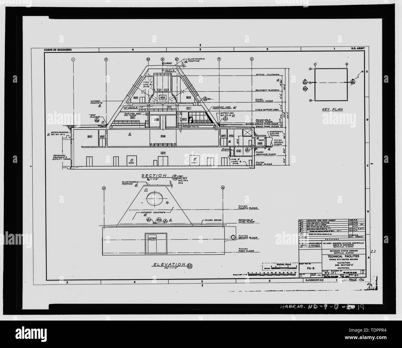 Photographic copy of original design drawing, dated January 1970 ...