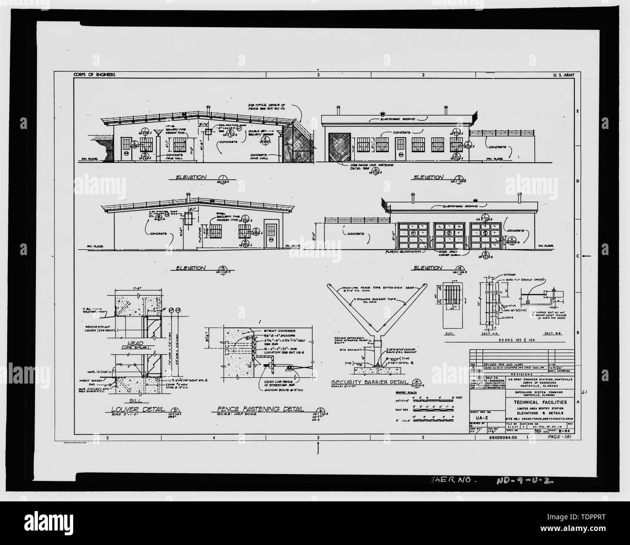 Photographic copy of original design drawing, dated May 1971, revised 1 ...