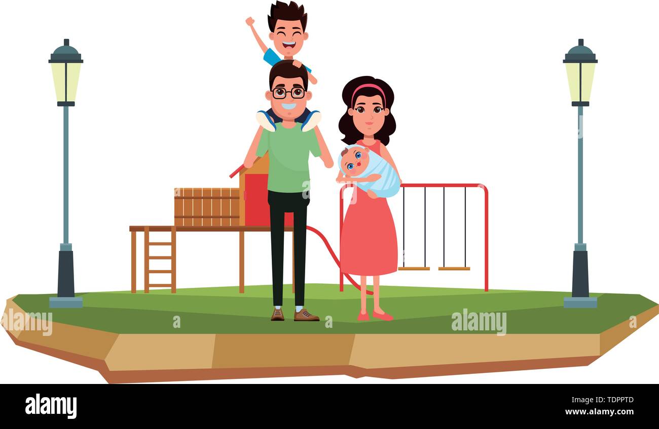 family avatar cartoon character portrait Stock Vector Image & Art - Alamy
