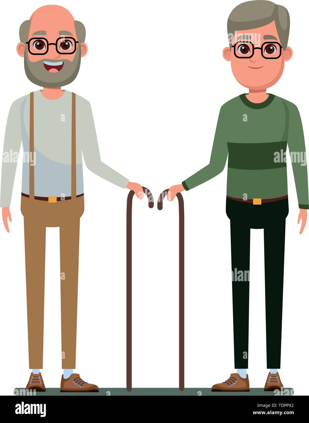 elderly people avatar cartoon character Stock Vector Image & Art - Alamy