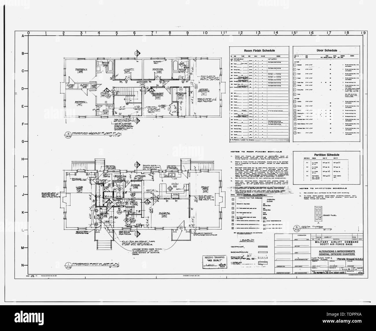 Photographic copy of original remodeling drawings dated July 8, 1988 ...
