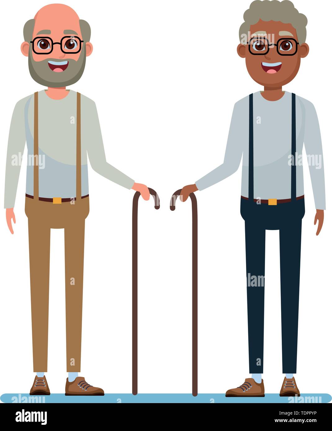 elderly people avatar cartoon character Stock Vector Image & Art - Alamy
