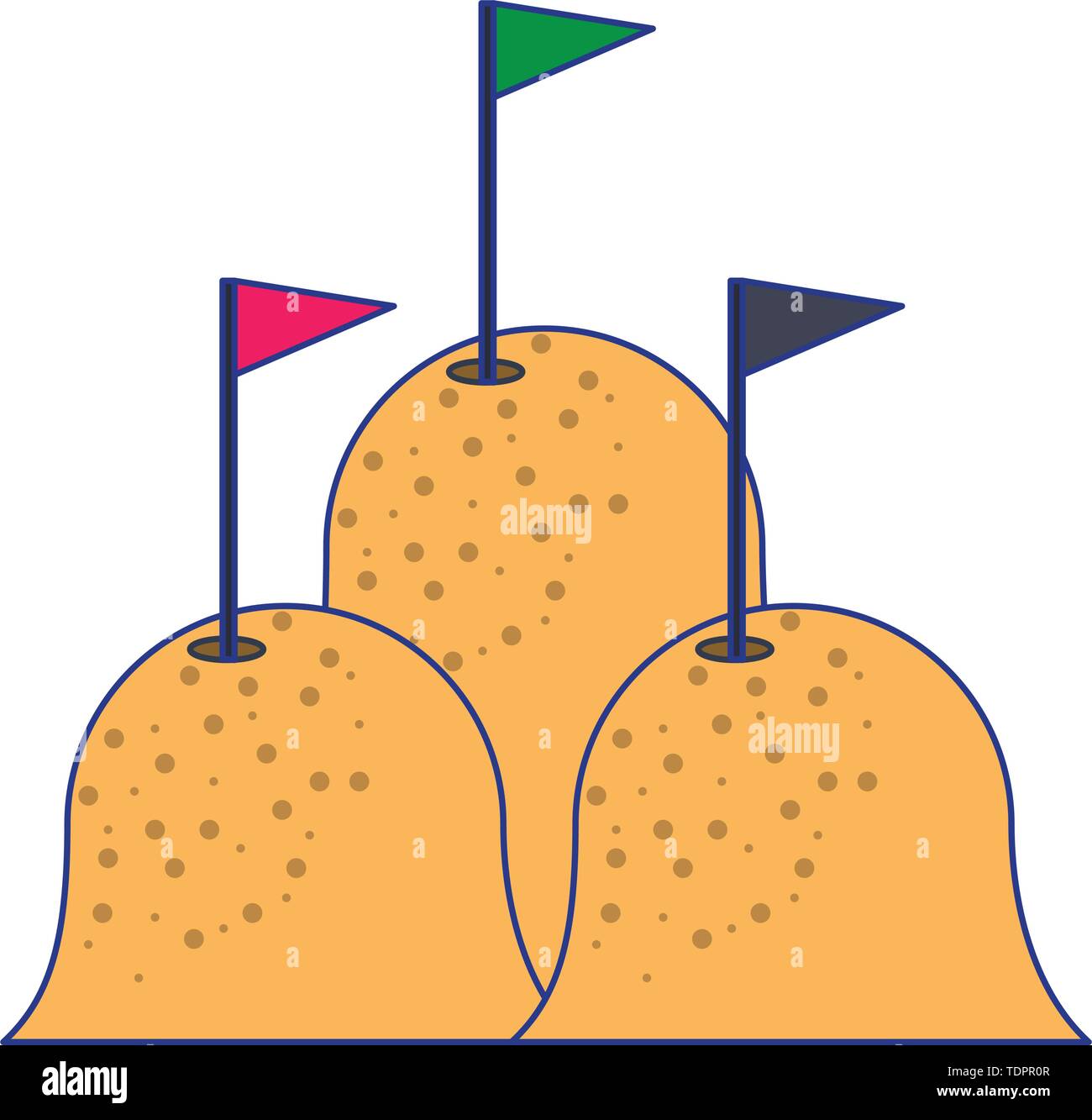 Sandcastle with flags hi-res stock photography and images - Alamy