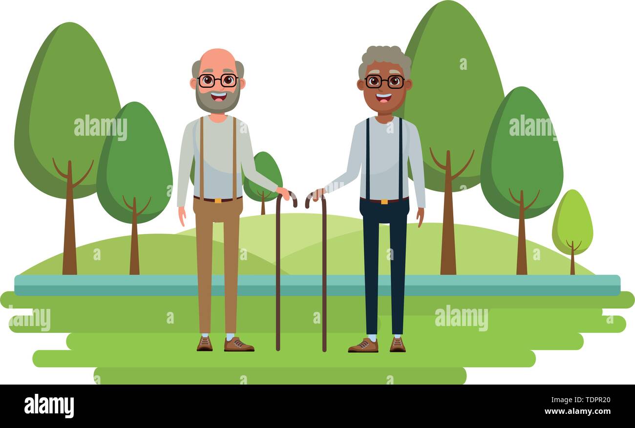 elderly people avatar cartoon character Stock Vector Image & Art - Alamy