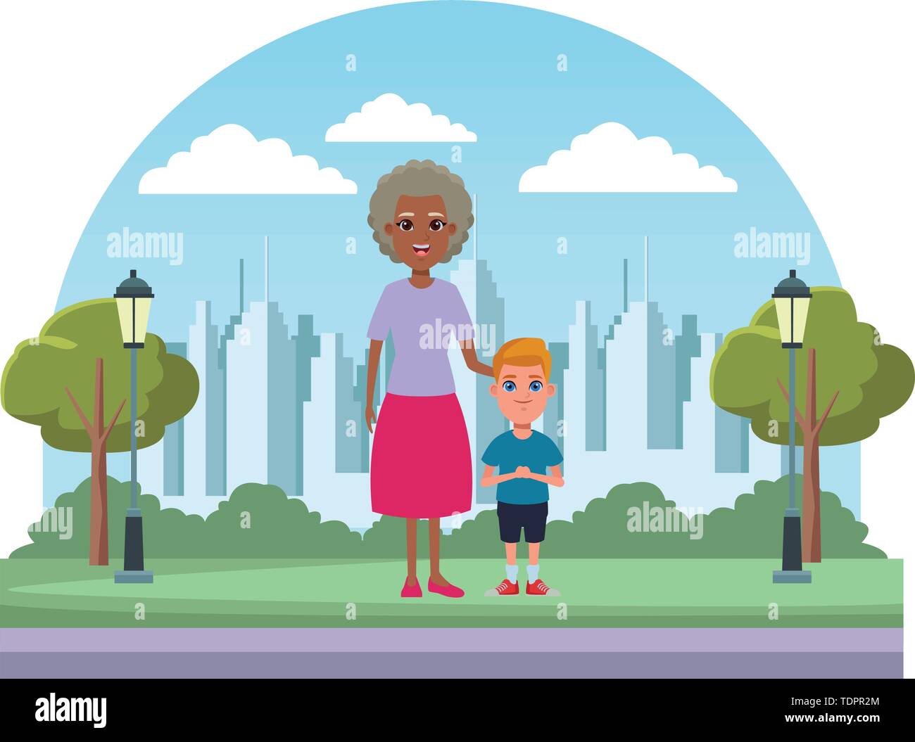 family avatar cartoon character portrait Stock Vector Image & Art - Alamy