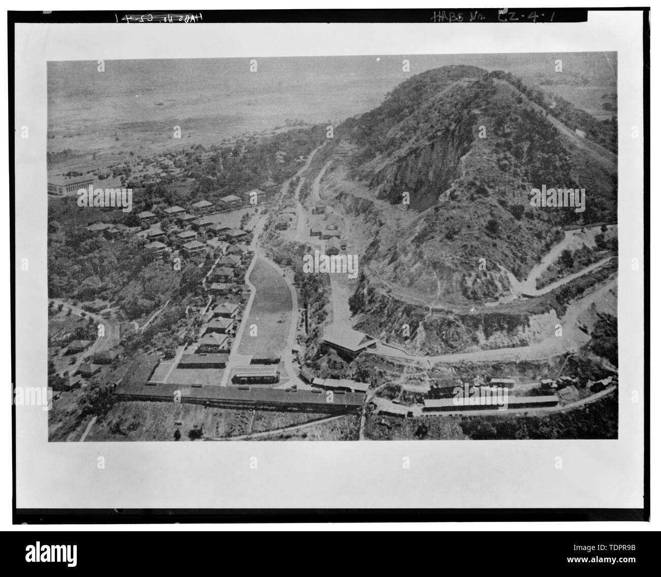 Aerial view of hill Black and White Stock Photos & Images - Alamy