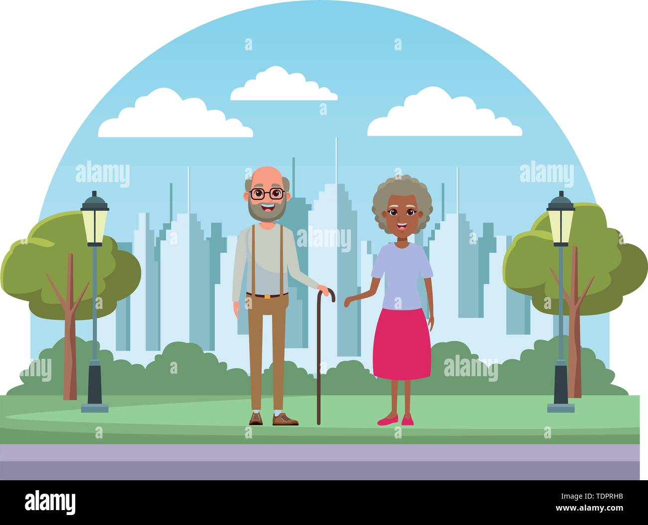 elderly people avatar cartoon character Stock Vector Image & Art - Alamy