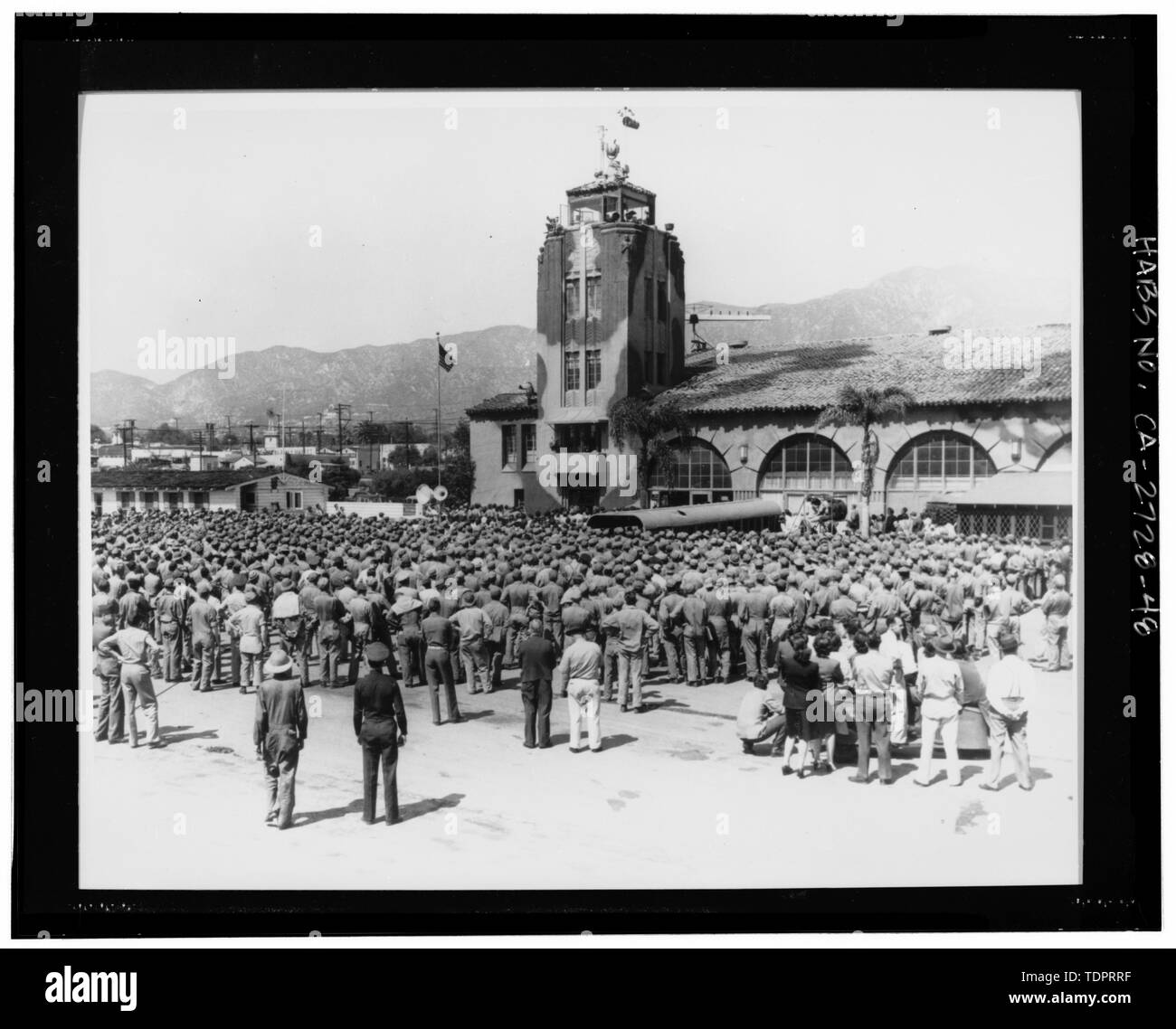 Photographic copy of reproduced photograph dated 1942. Exterior view ...