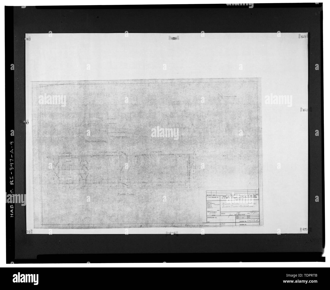 Photographic copy of the Naval Engineering drawing (original is located ...