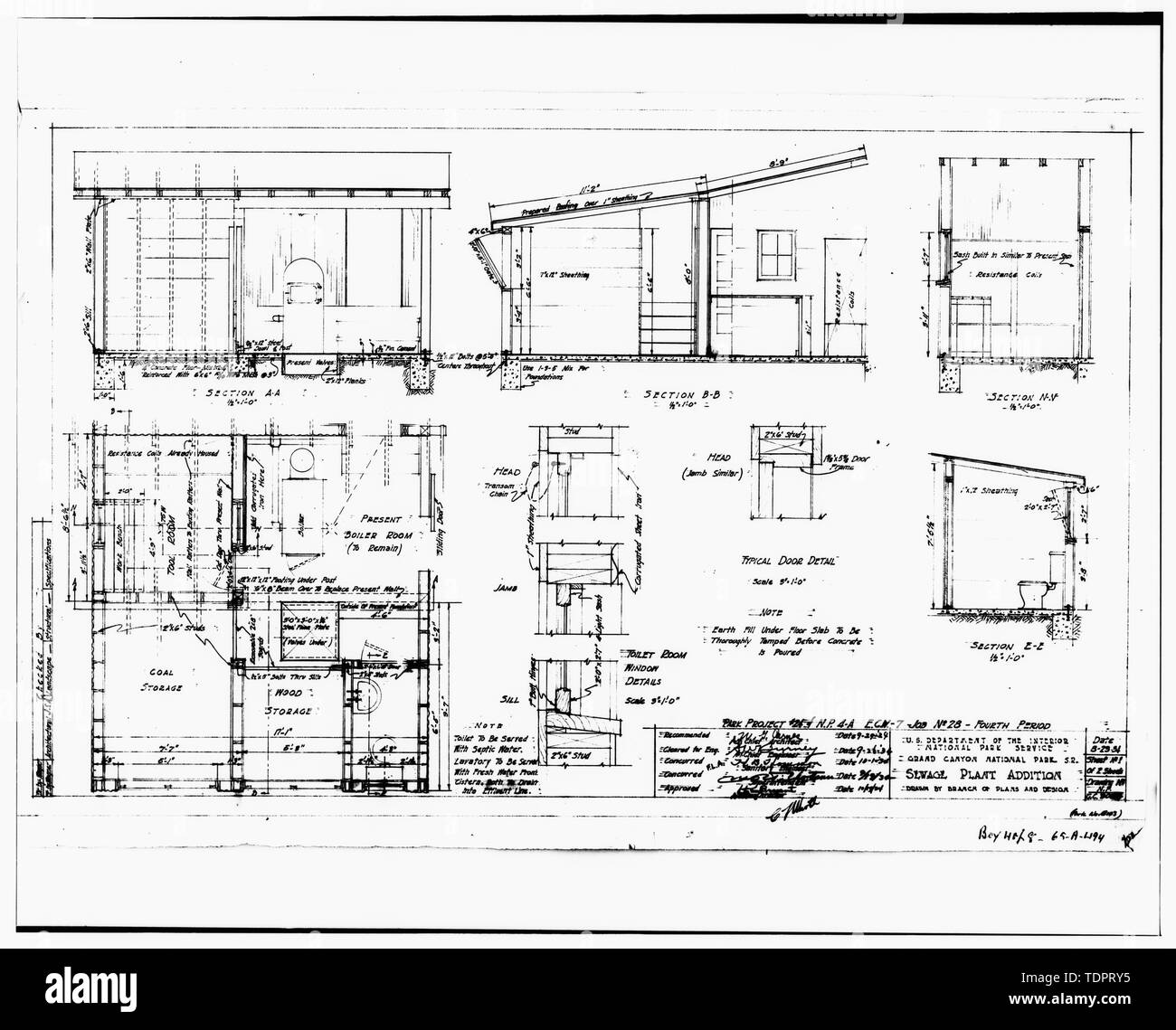 Photographs of microfiched construction drawing by Branch of Plans ...