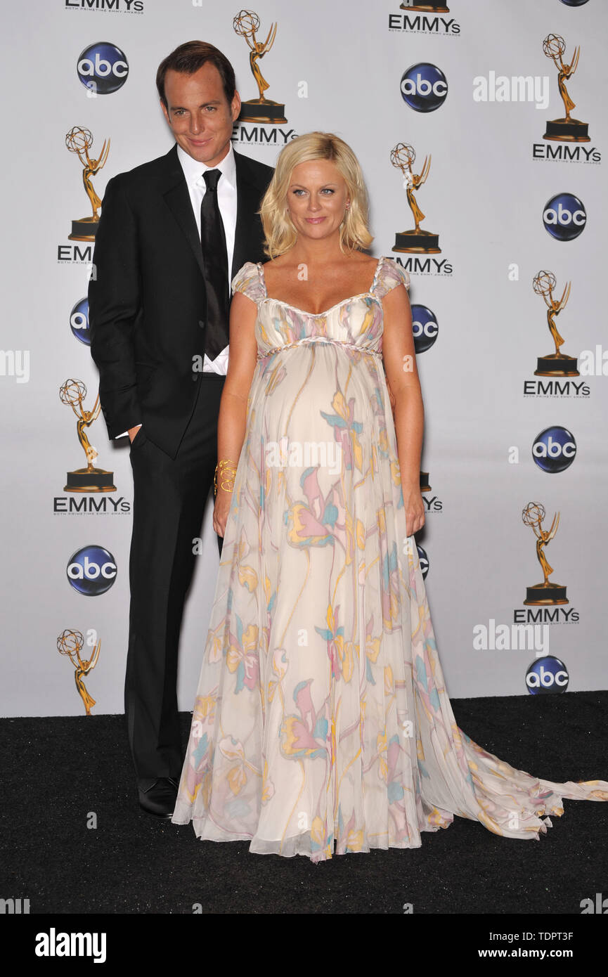 LOS ANGELES, CA. September 21, 2008: Amy Poehler & husband Will Arnett ...