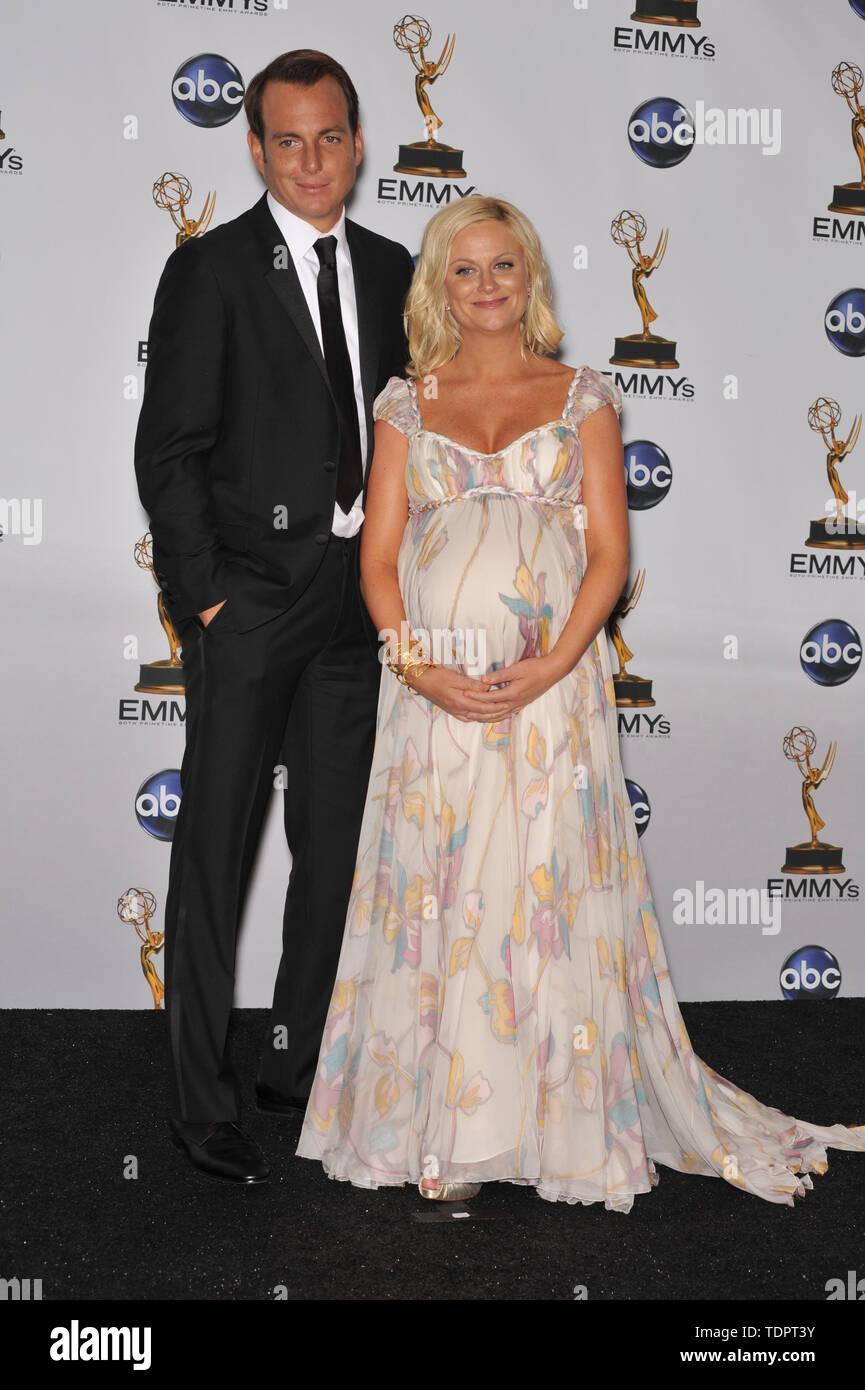 LOS ANGELES, CA. September 21, 2008: Amy Poehler & husband Will Arnett ...