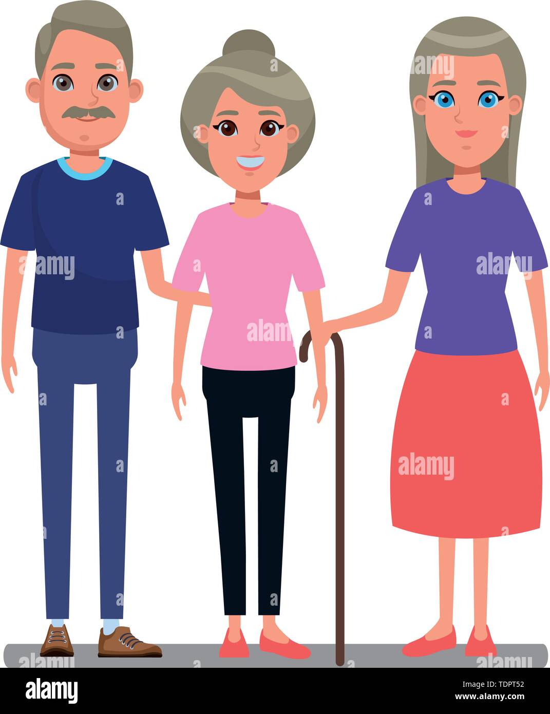 elderly people avatar cartoon character Stock Vector Image & Art - Alamy