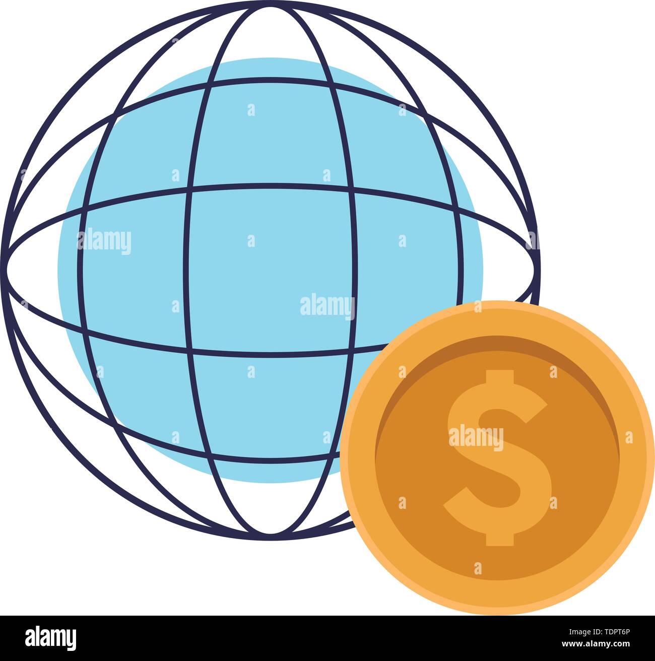 globe world sphere icon cartoon Stock Vector Image & Art - Alamy