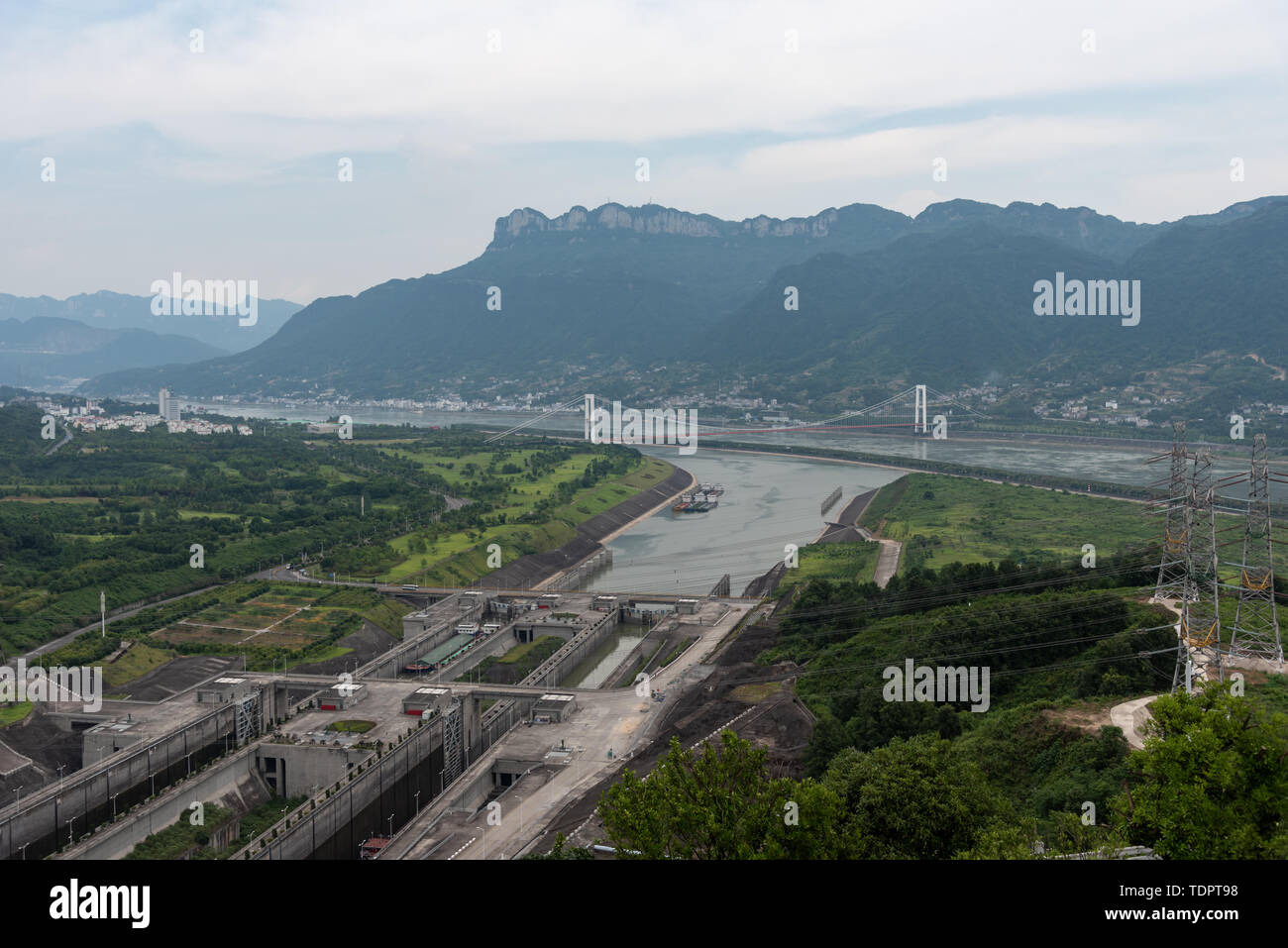 Three Gorges Dam scenery Stock Photo - Alamy