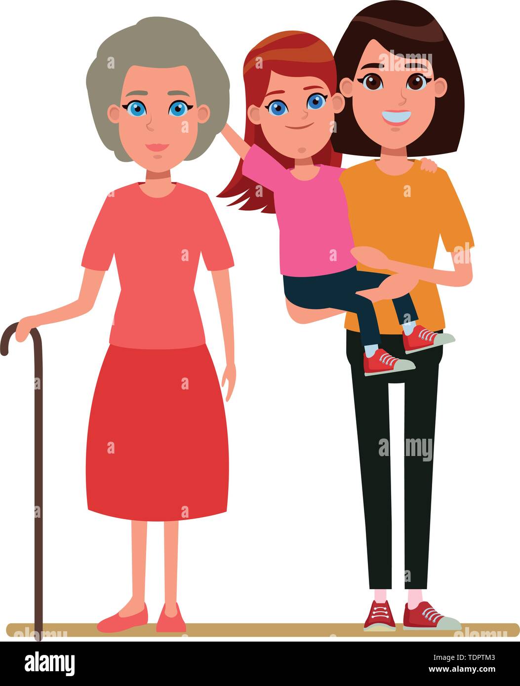 family avatar cartoon character portrait Stock Vector Image & Art - Alamy