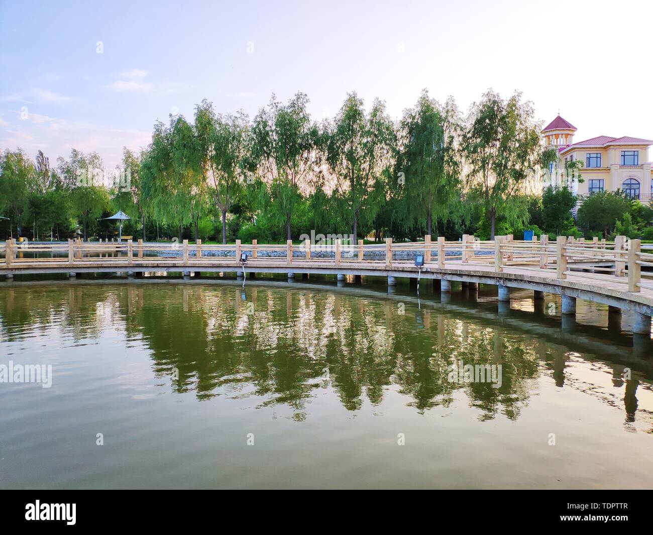 The scenery of the Red Xinglong Bureau Stock Photo - Alamy