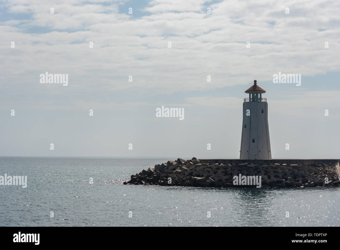 Sanya Yalong Bay Coastal Lighthouse Stock Photo - Alamy