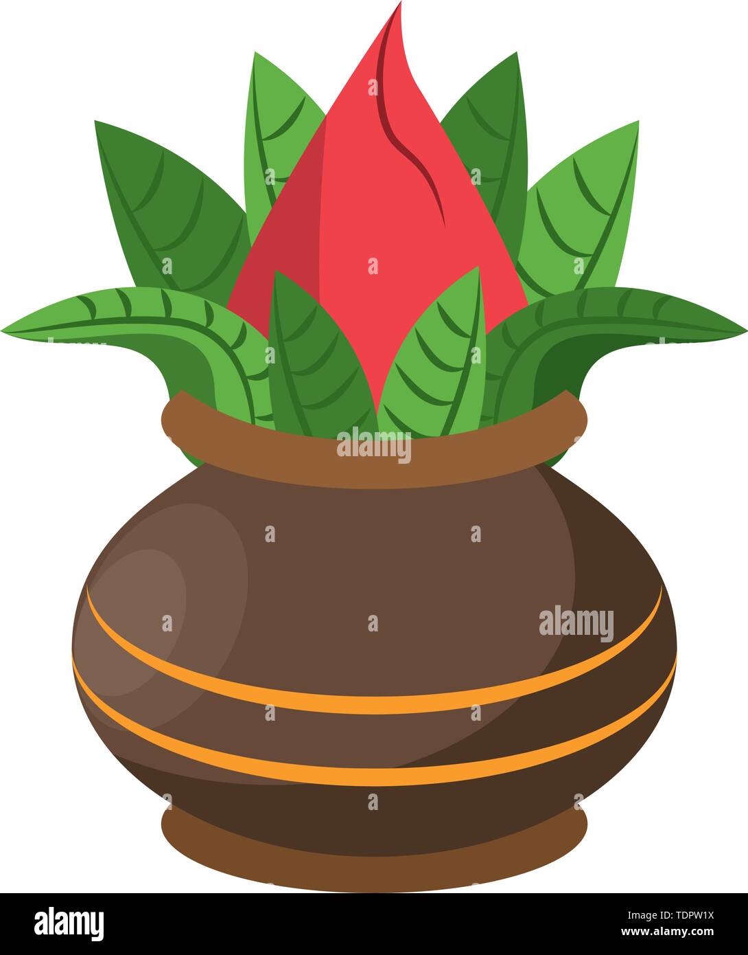 Ugadi festival offering pot cartoons Stock Vector Image & Art - Alamy