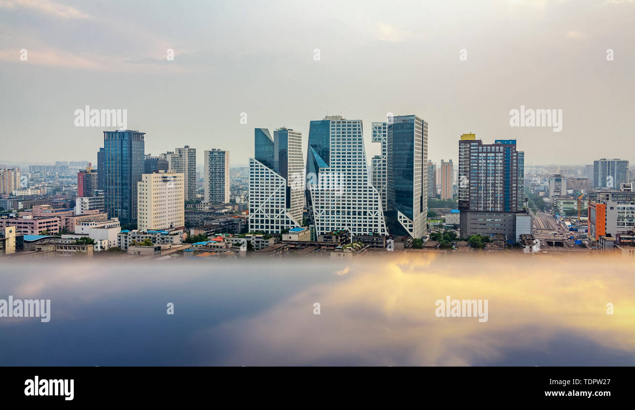 Panorama of Chengdu Lai Fuji Stock Photo - Alamy