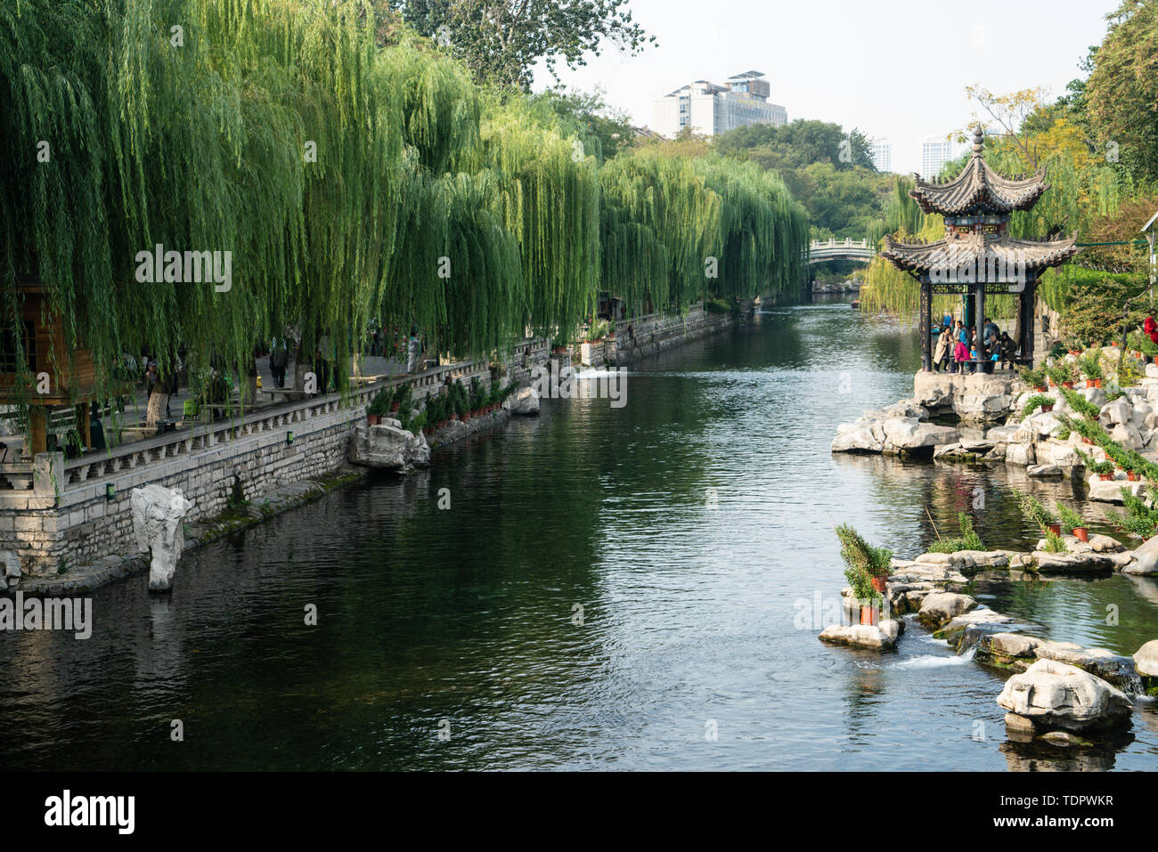 Black Tiger Spring Moat Park, Jinan, Shandong Province Stock Photo - Alamy