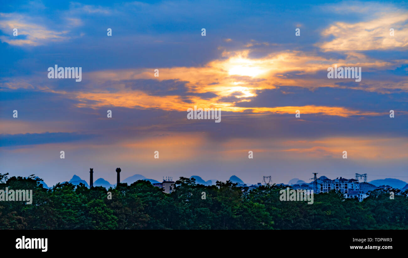 No one gets sunset with the sky with nature hi-res stock photography ...