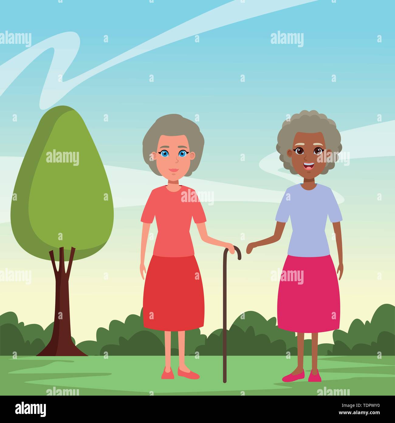elderly people avatar cartoon character Stock Vector Image & Art - Alamy