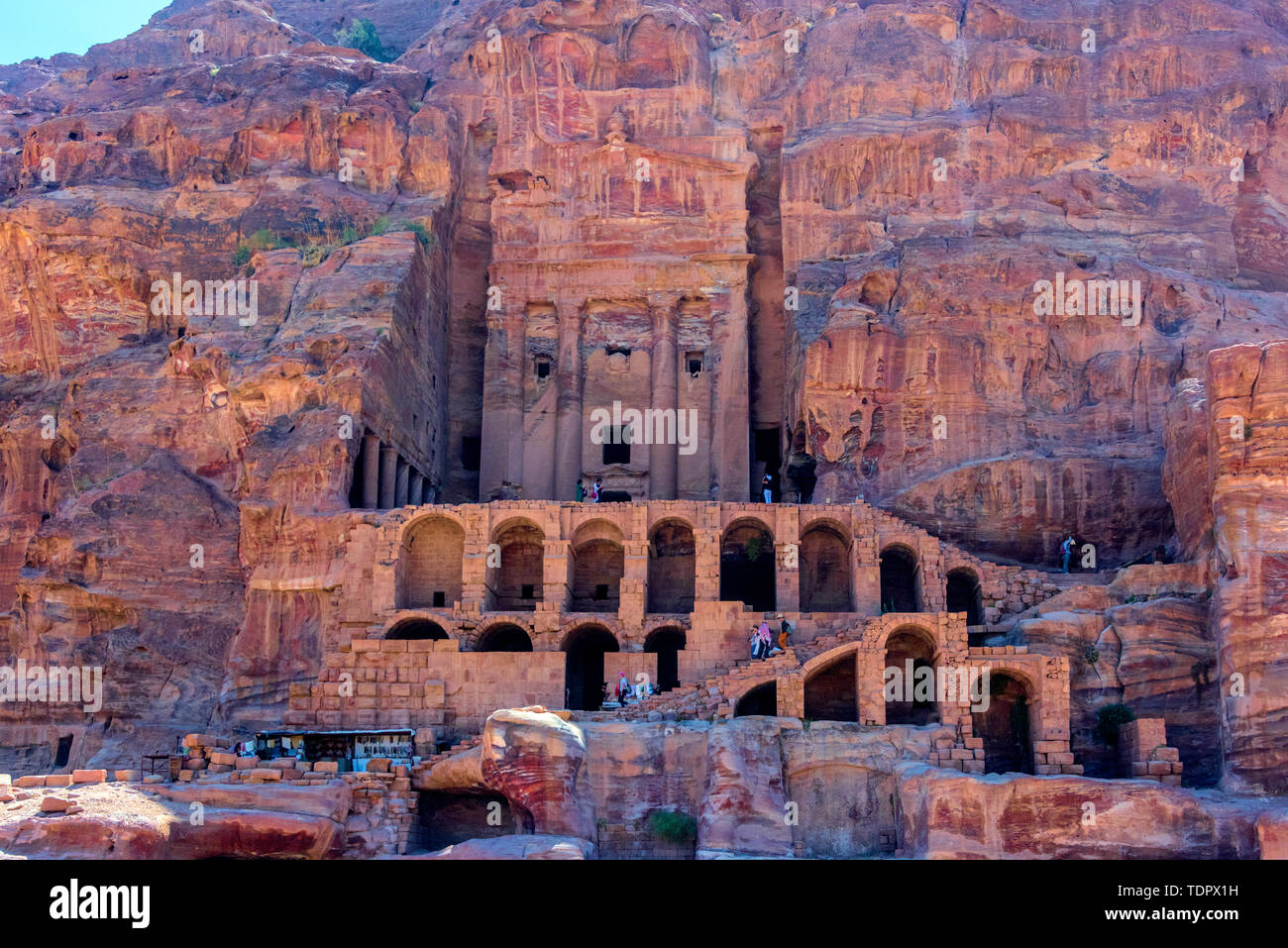 Site of the ancient city of Petra, Jordan Stock Photo - Alamy