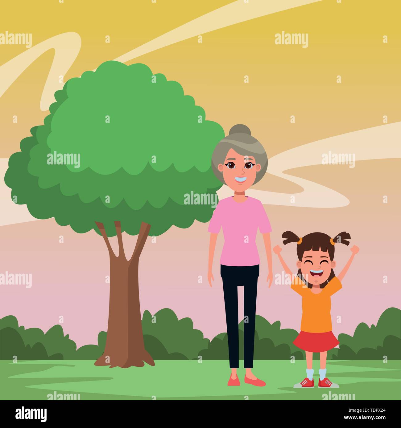 family avatar cartoon character portrait Stock Vector Image & Art - Alamy