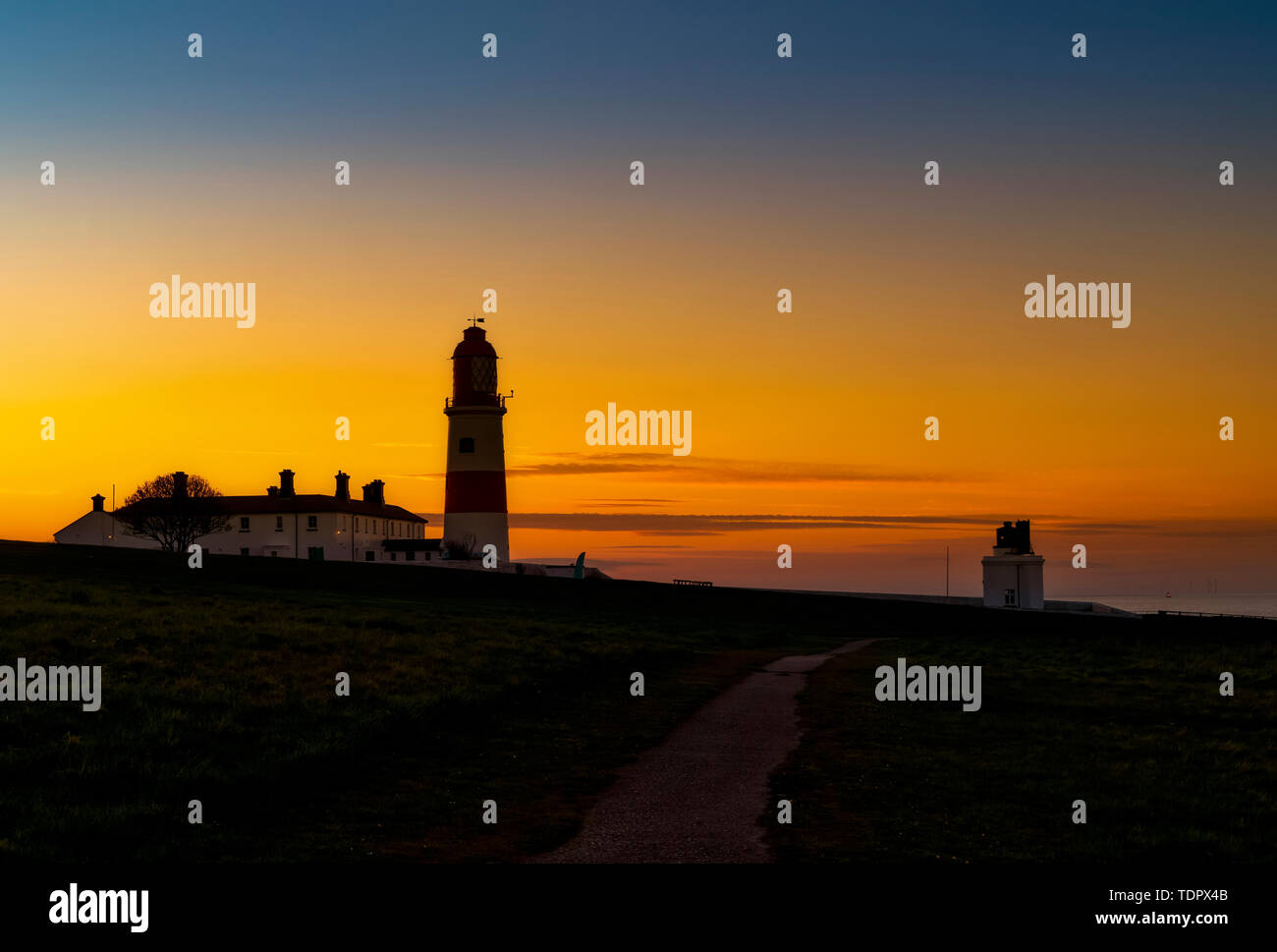 Souter lighthouse silhouette hi-res stock photography and images - Alamy
