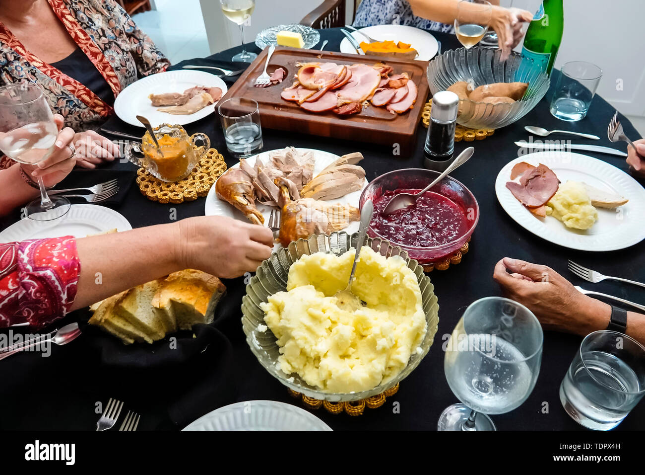 Miami Florida,Christmas winter holiday dinner,table setting,food ...