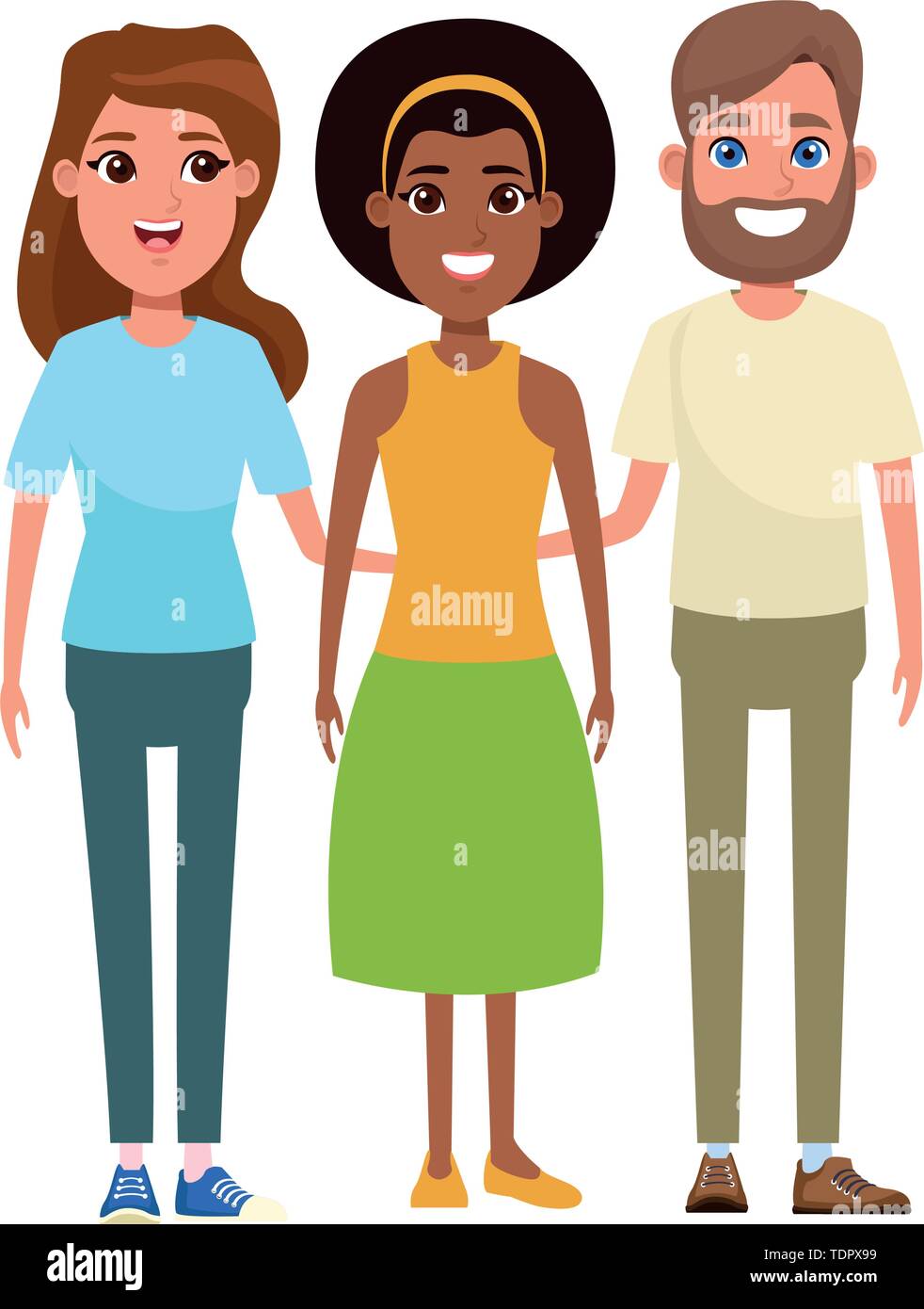 group of people avatar cartoon character Stock Vector Image & Art - Alamy