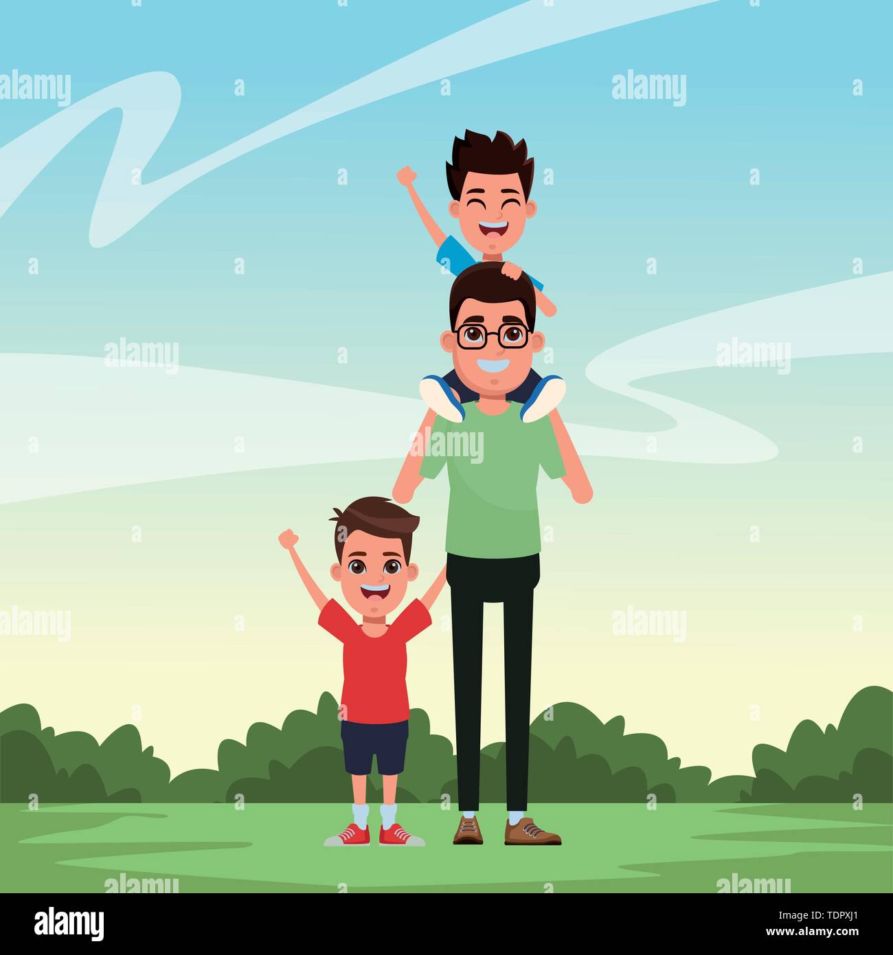 family avatar cartoon character portrait Stock Vector Image & Art - Alamy