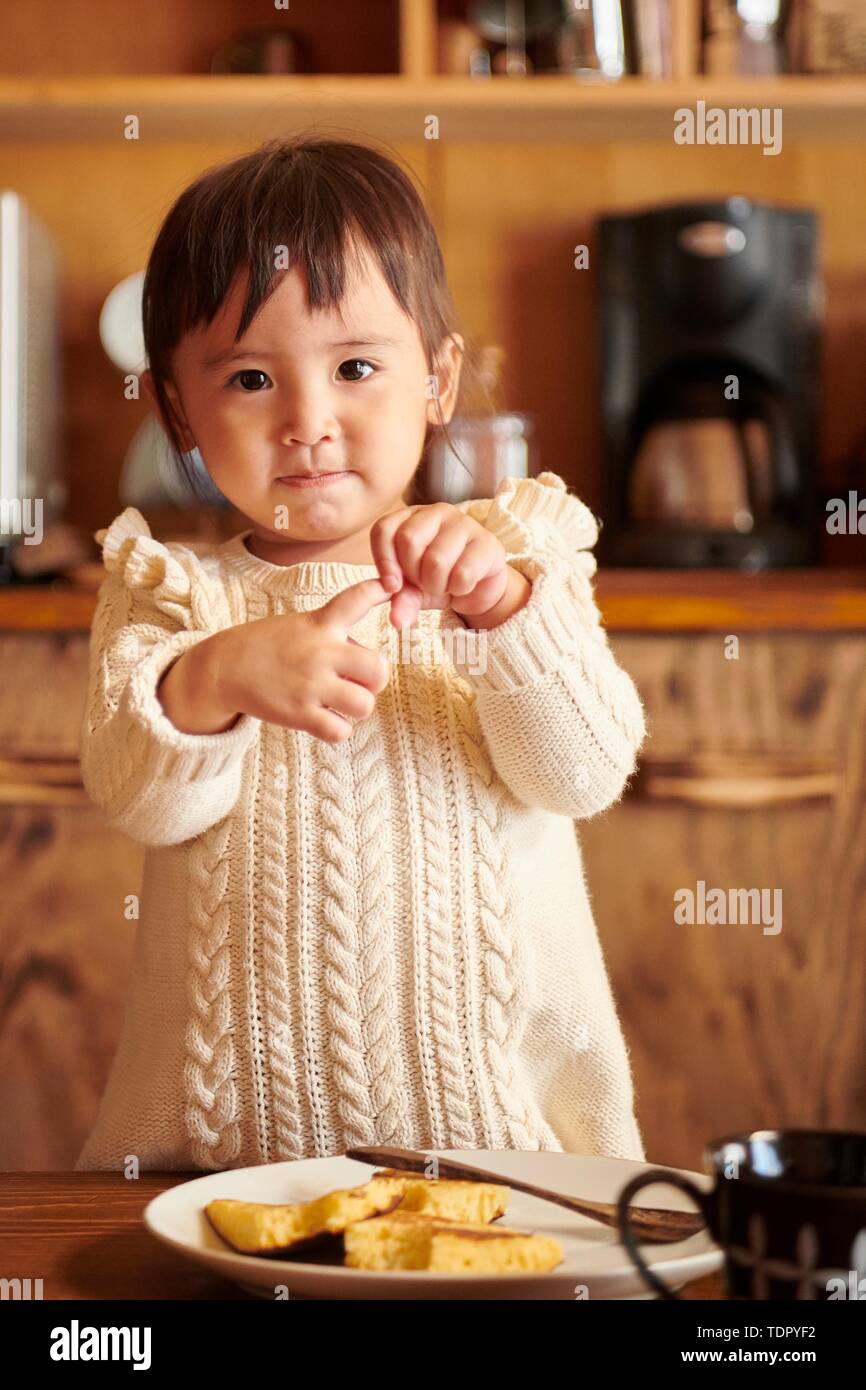 Japanese kid at home Stock Photo - Alamy