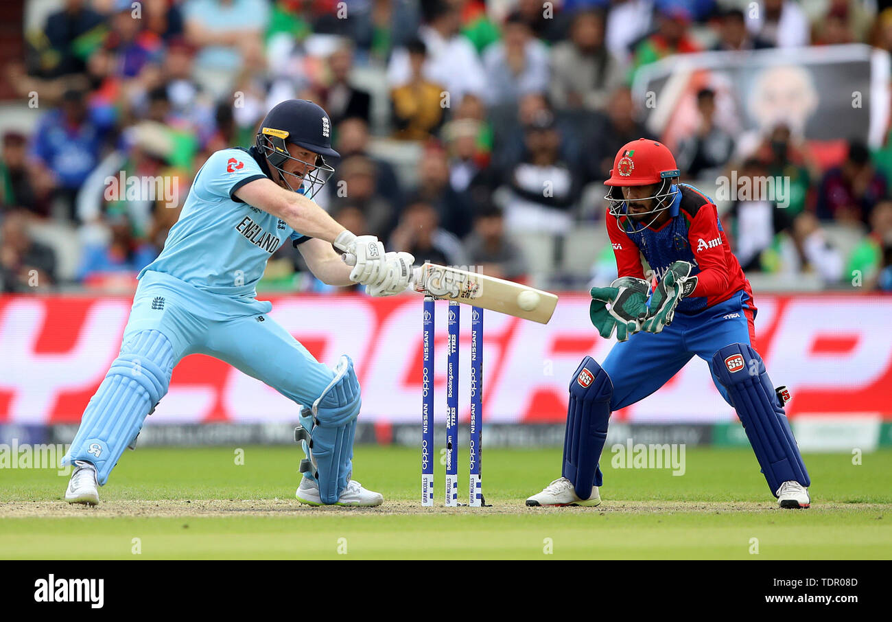 England's Eoin Morgan in batting action during the ICC Cricket World ...