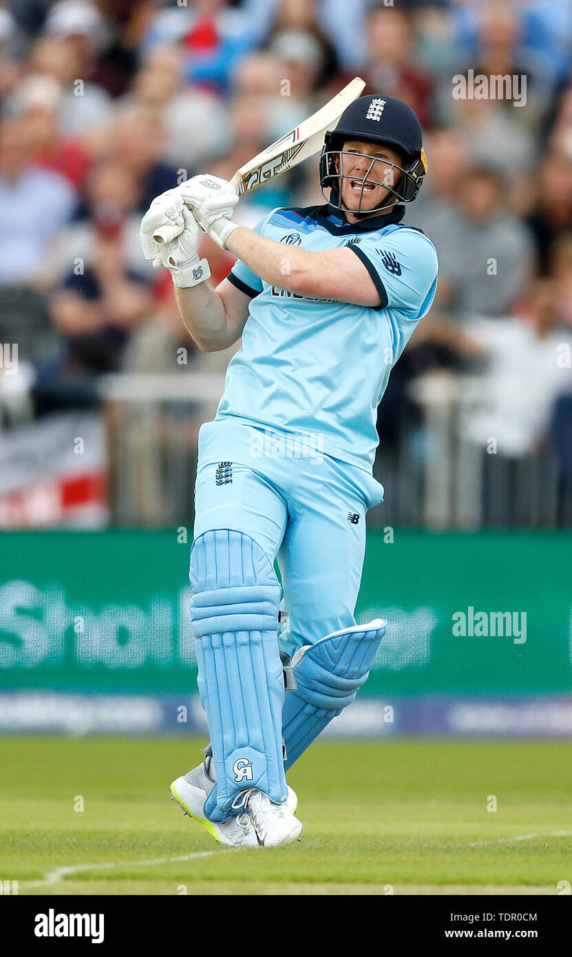 England's Eoin Morgan in batting action during the ICC Cricket World ...